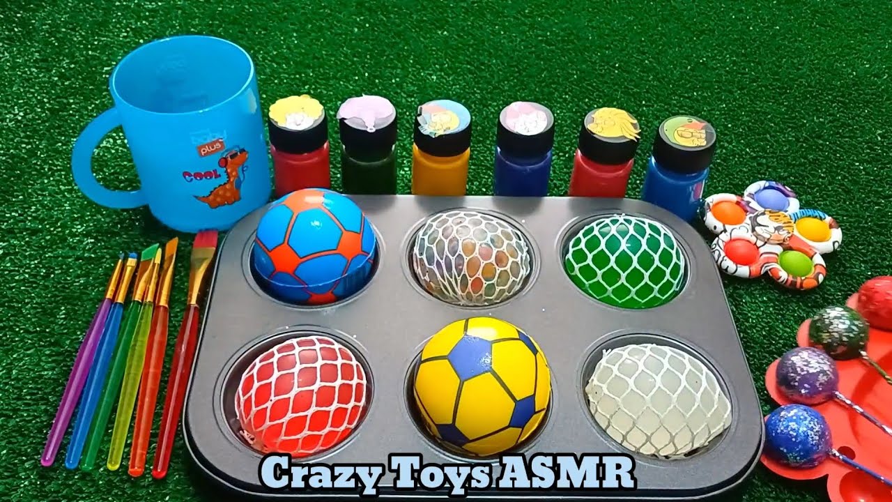 Satisfying Video l How to Make Lollipop Candy With Playdoh & Paintbrush ...