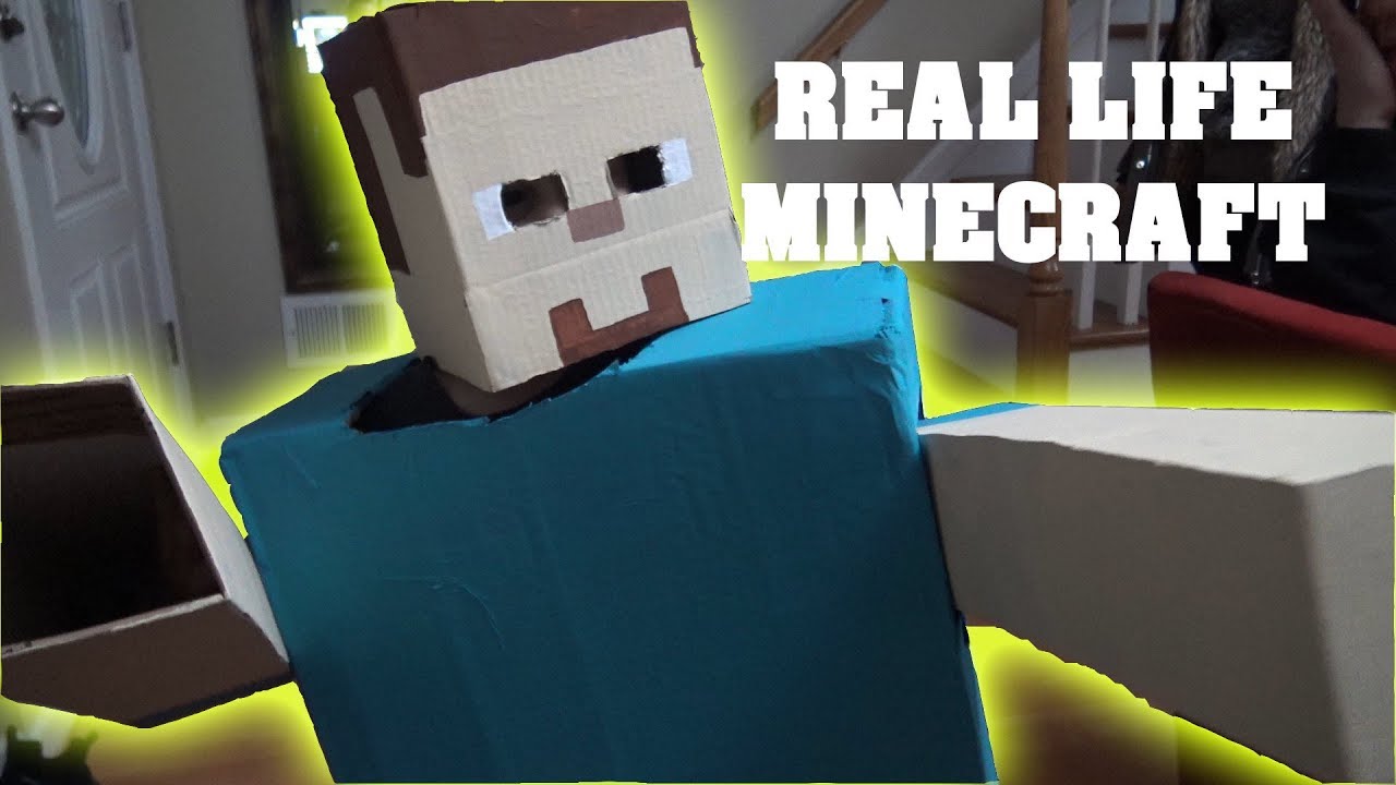 REAL LIFE MINECRAFT STEVE - YouTube