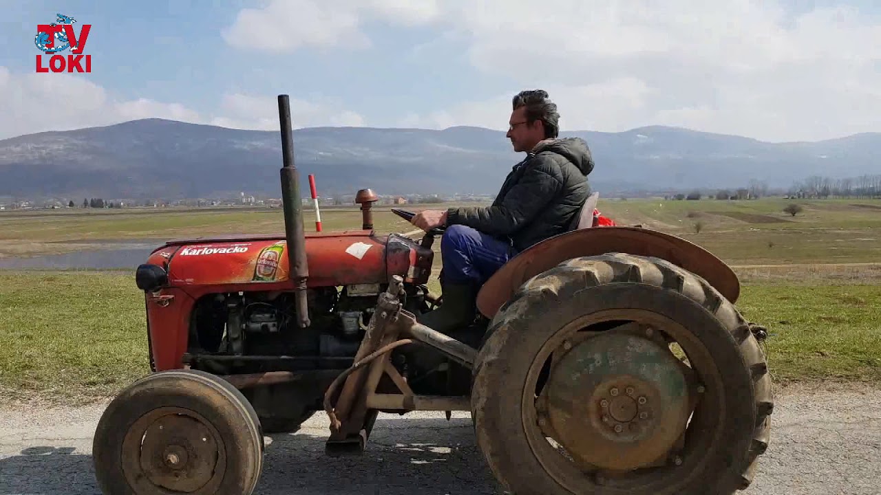 Driving Tractor IMT 539 - YouTube