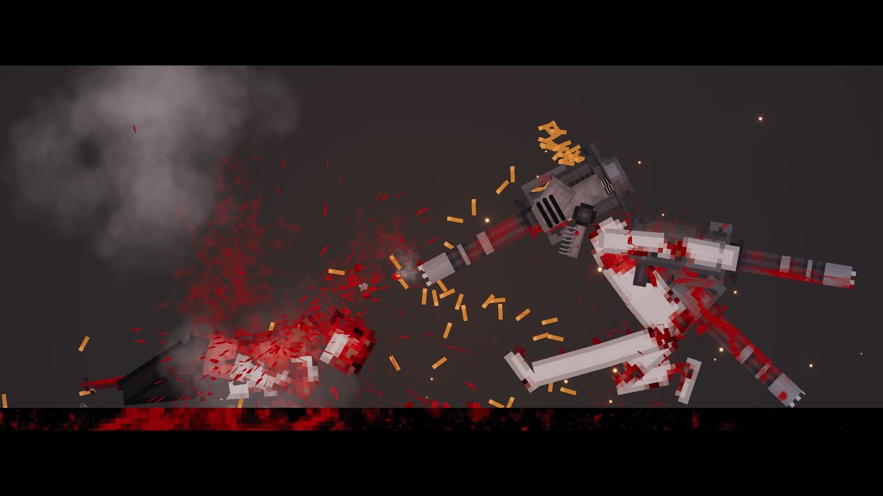 Minigun Man Tears Everyone Up In People Playground - YouTube
