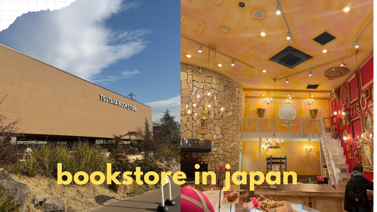 A day at bookstore in japan | royal cafe | - YouTube