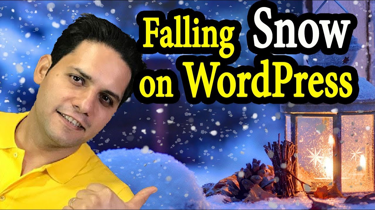 How To Add Falling SNOW to WordPress ? 🎄 🎄 🎄 Free & without any plugin ...