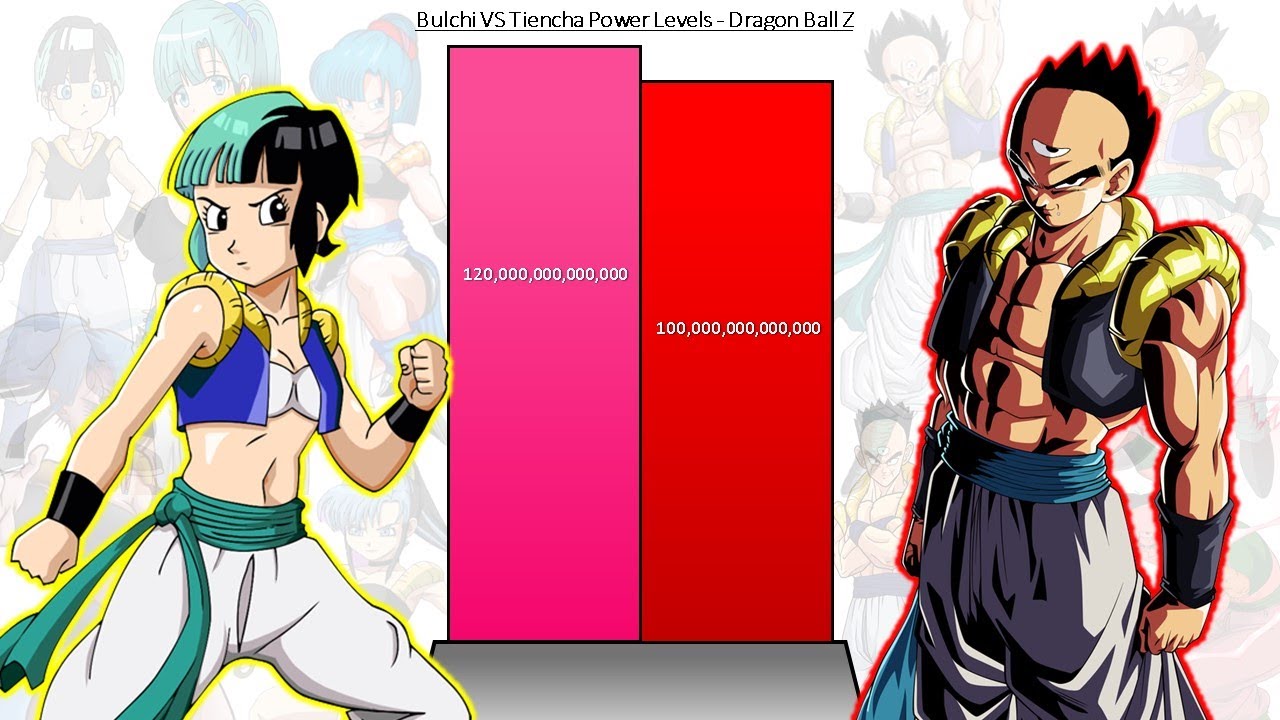 Bulchi VS Tiencha Power Levels Over The Years - YouTube