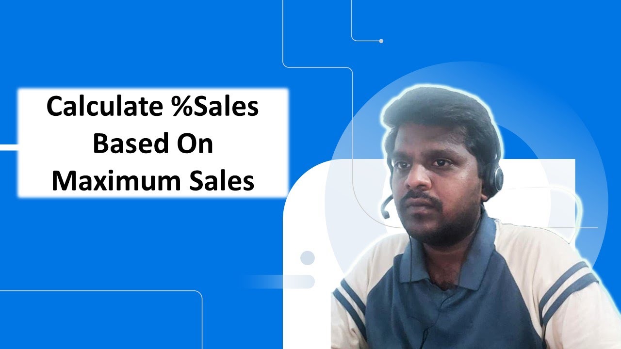 POWER BI | How to Calculate Percentage Sales Based on Maximum Sales ...