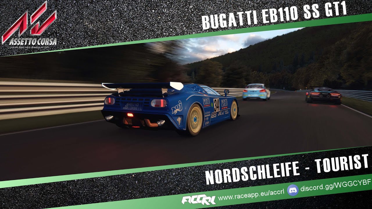 AC - Nordschleife - Bugatti EB110 SS GT1 - YouTube
