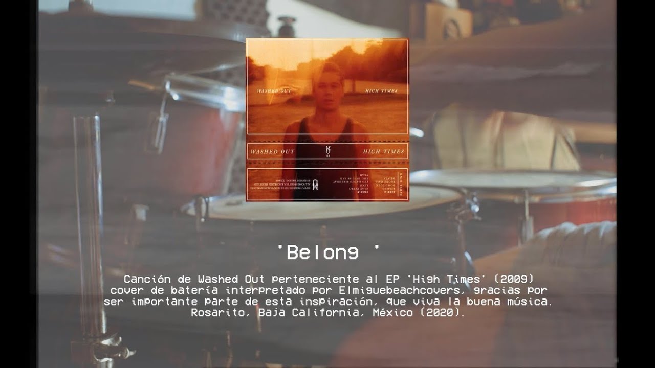 Washed Out - Belong (Drum Cover / Cover de Batería / Remix de Batería ...