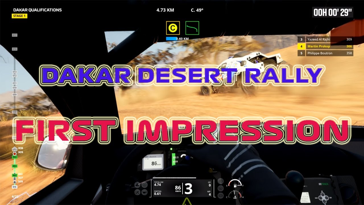 First Impression - Dakar Desert Rally (PC) - XBox controller - YouTube