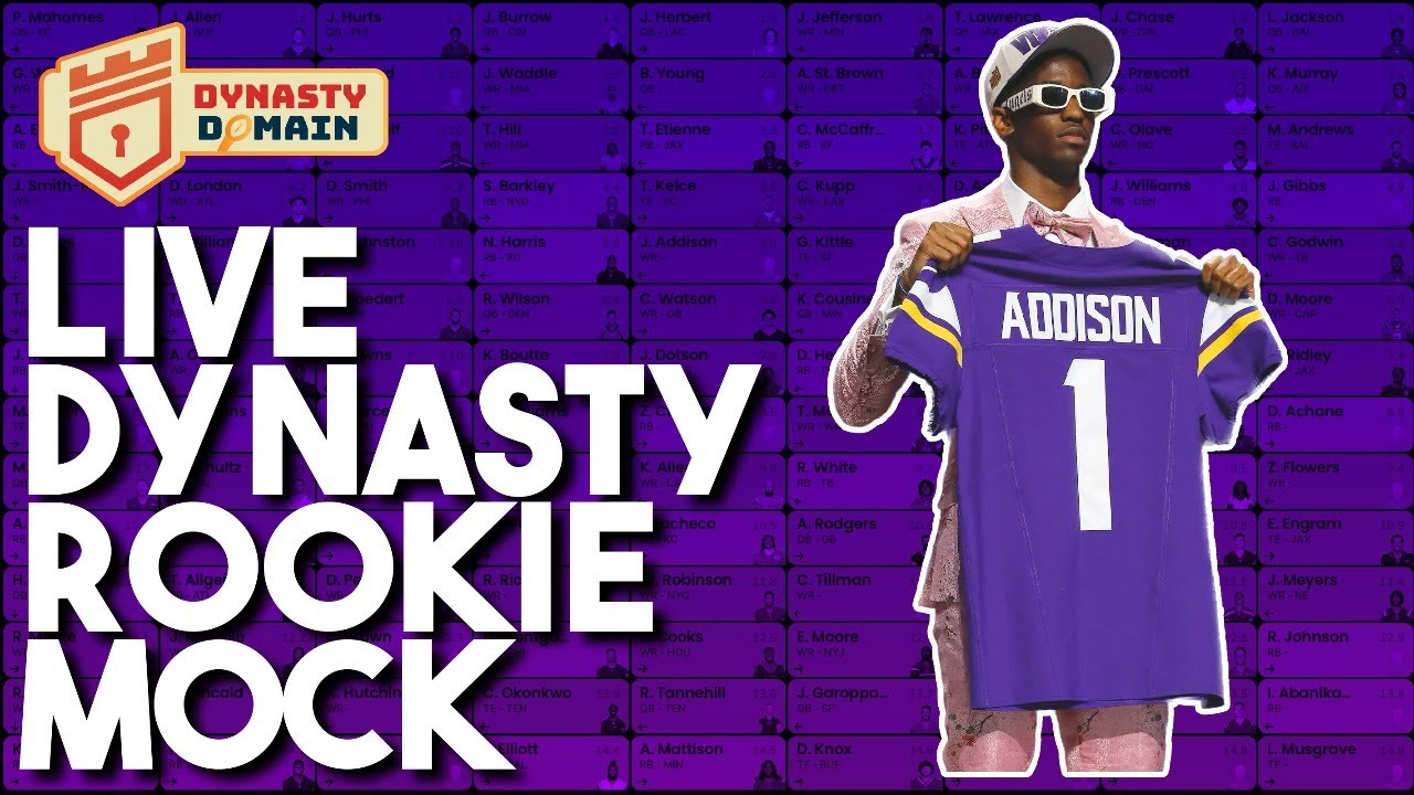 LIVE DYNASTY ROOKIE + STARTUP MOCK (Dynasty Fantasy Football 2023 ...