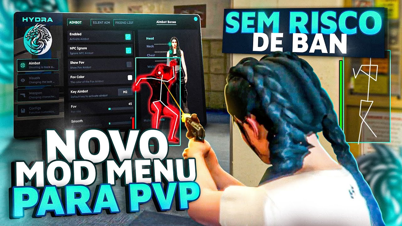 NOVO MELHOR MOD MENU SEM RISCO DE BAN PRA GTA RP/FIVEM 2025 - HYDRA MENU - YouTube