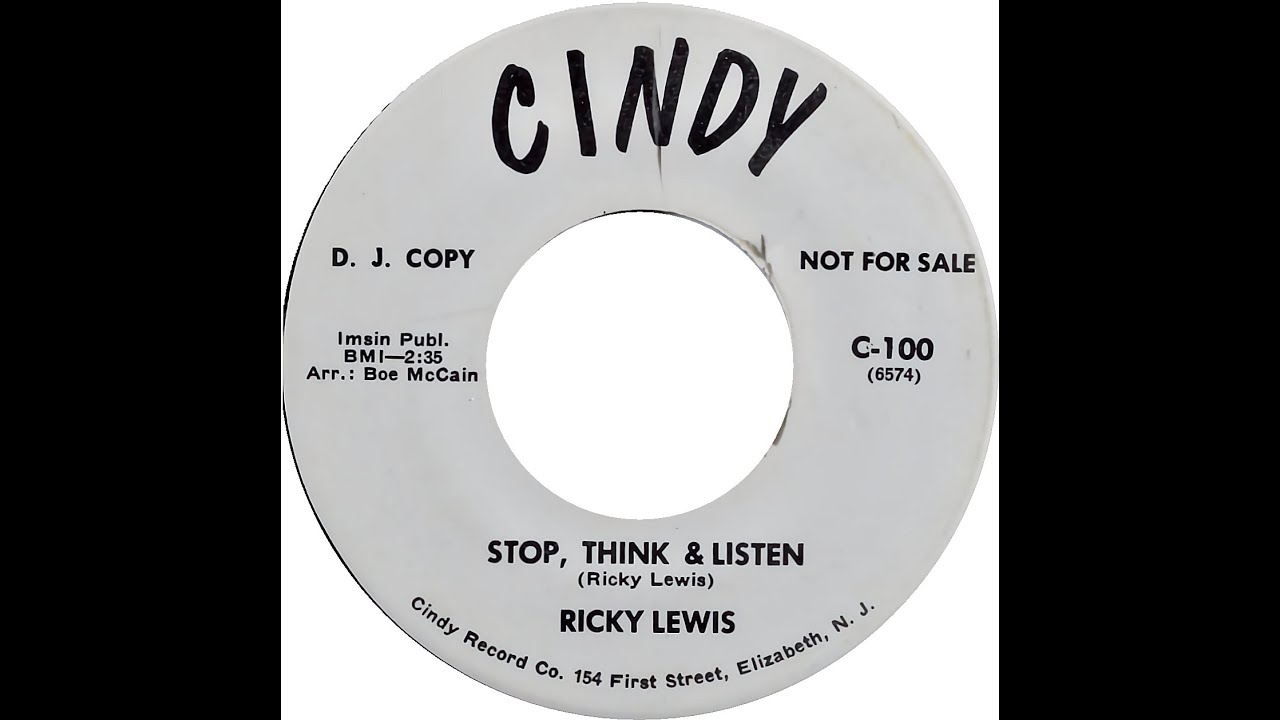 RICKY LEWIS & GROUP STOP LOOK & LISTEN - YouTube