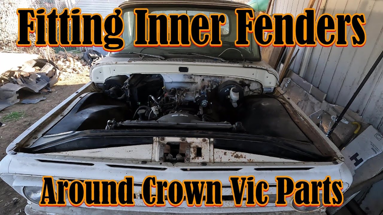 Fitting 61 F100 Inner Fenders Around Crown Vic Parts - YouTube