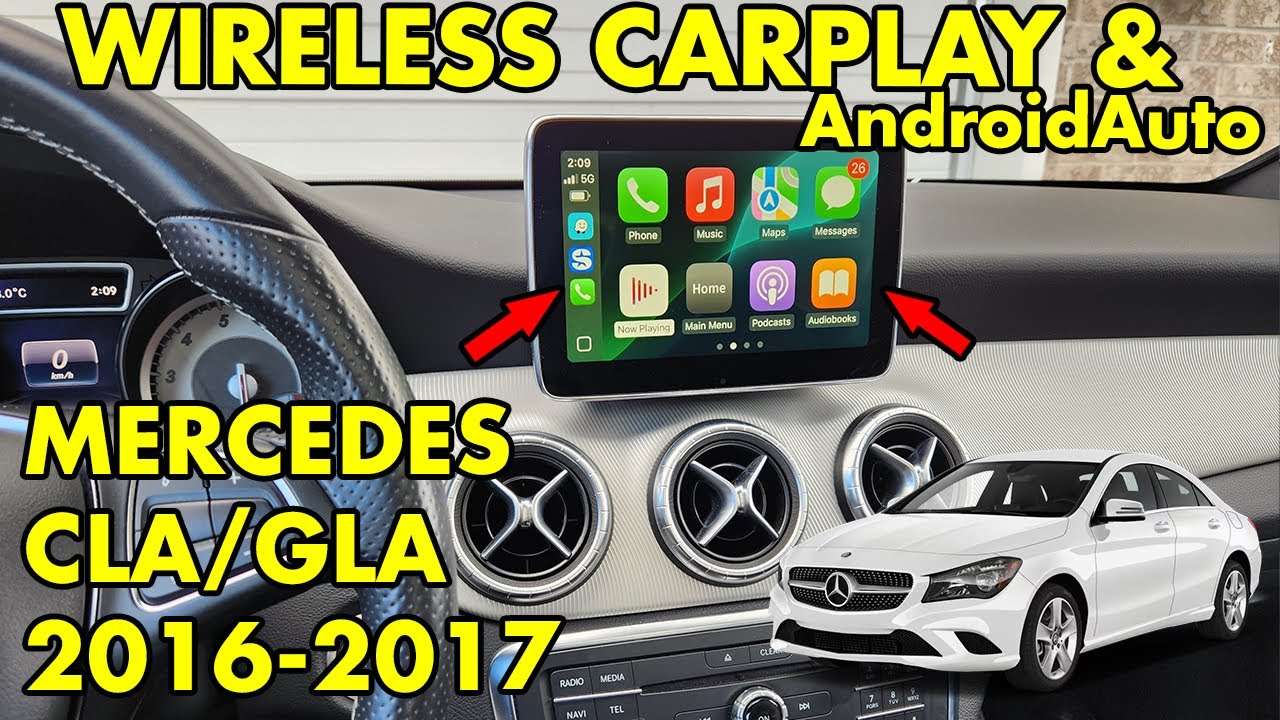 Wireless CarPlay and AndroidAuto Mercedes CLA / GLA 2016 2017 - YouTube