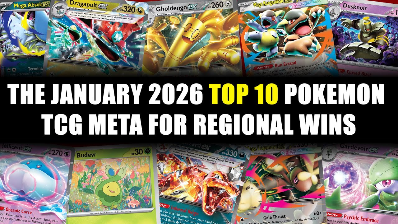 TOP 10 Decks January 2026 Pokémon TCG Meta: Win YOUR next regional ...