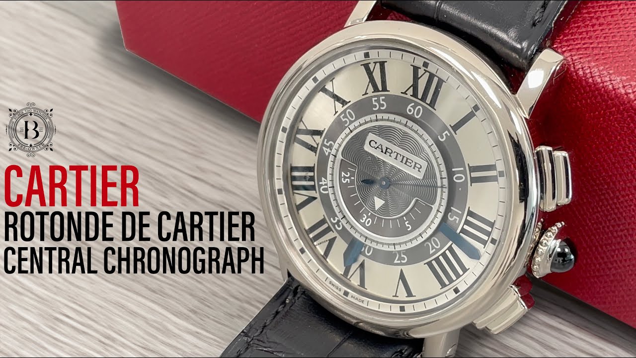 Cartier Rotonde de Cartier Central Chronograph W1556051 - YouTube