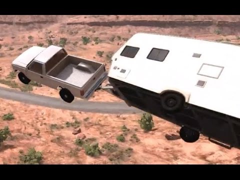 Camper Trailer Crashes | BeamNG.drive - YouTube