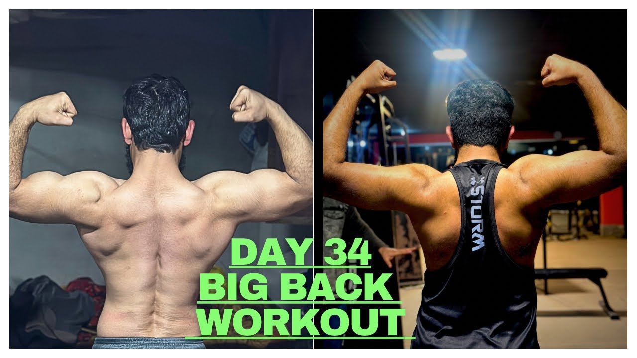 DAY 34 Transformation Wider and Bigger Back Workout | Full Muscle ...