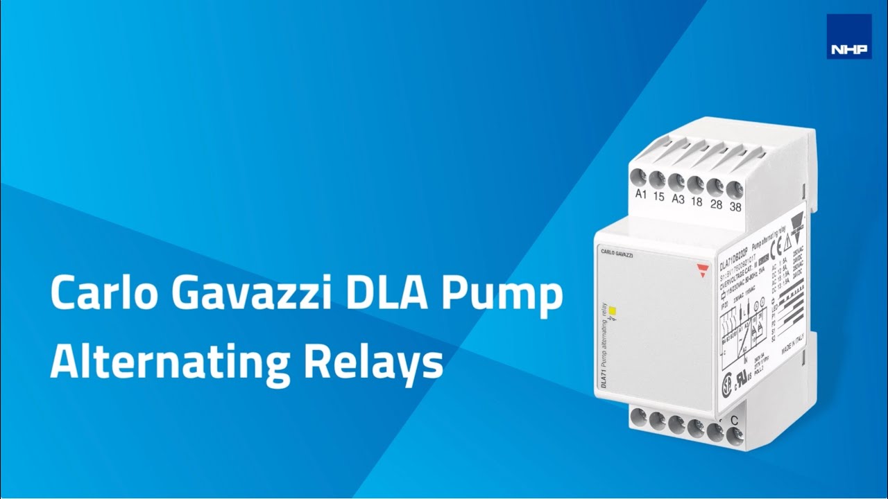 Carlo Gavazzi DLA Pump Alternating Relays - YouTube