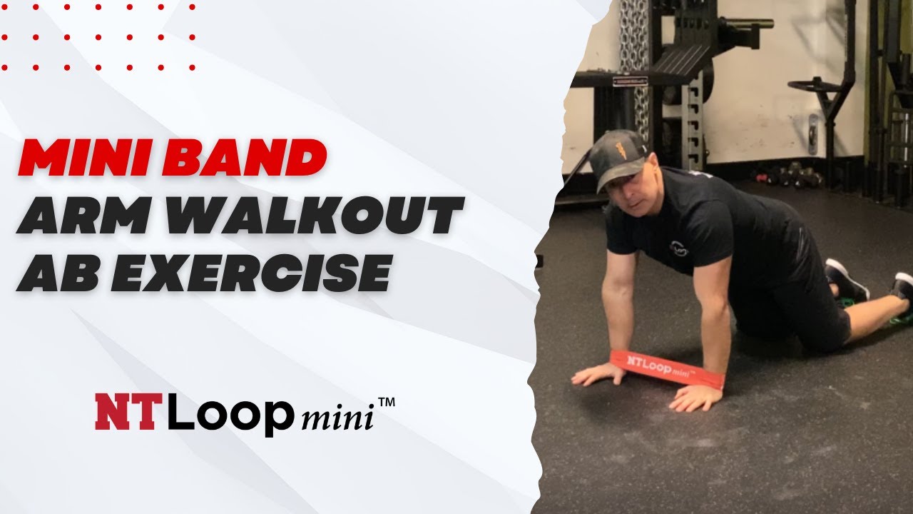 NT Loop Mini Arm Walkout For Abs || Mini Band Ab Exercise - YouTube