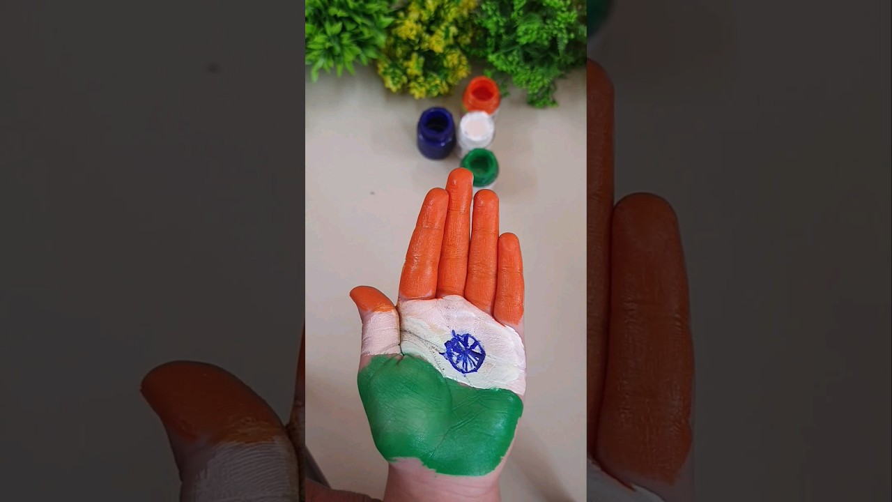 Indian Flag painting on hand, #Tiranga, #republic day #Zanda, #jayhind ...