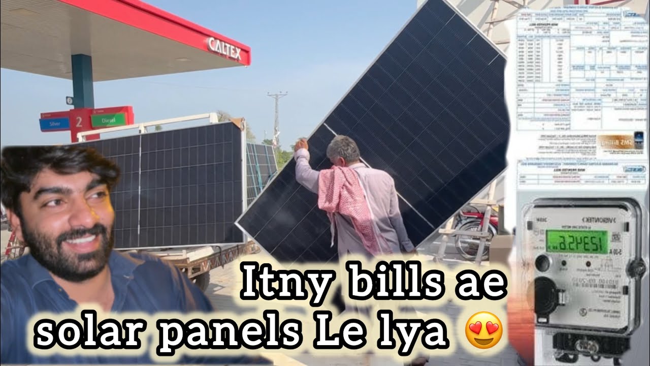 Bijli k bills itny ae tang aa kr Solar panel le lye 🙄| Solar system le ae fitting reh gai hai ...