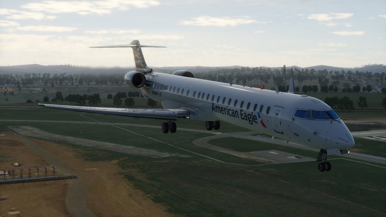 JIA American Eagle CRJ9 Landing | KTYS | Xplane-12 - YouTube