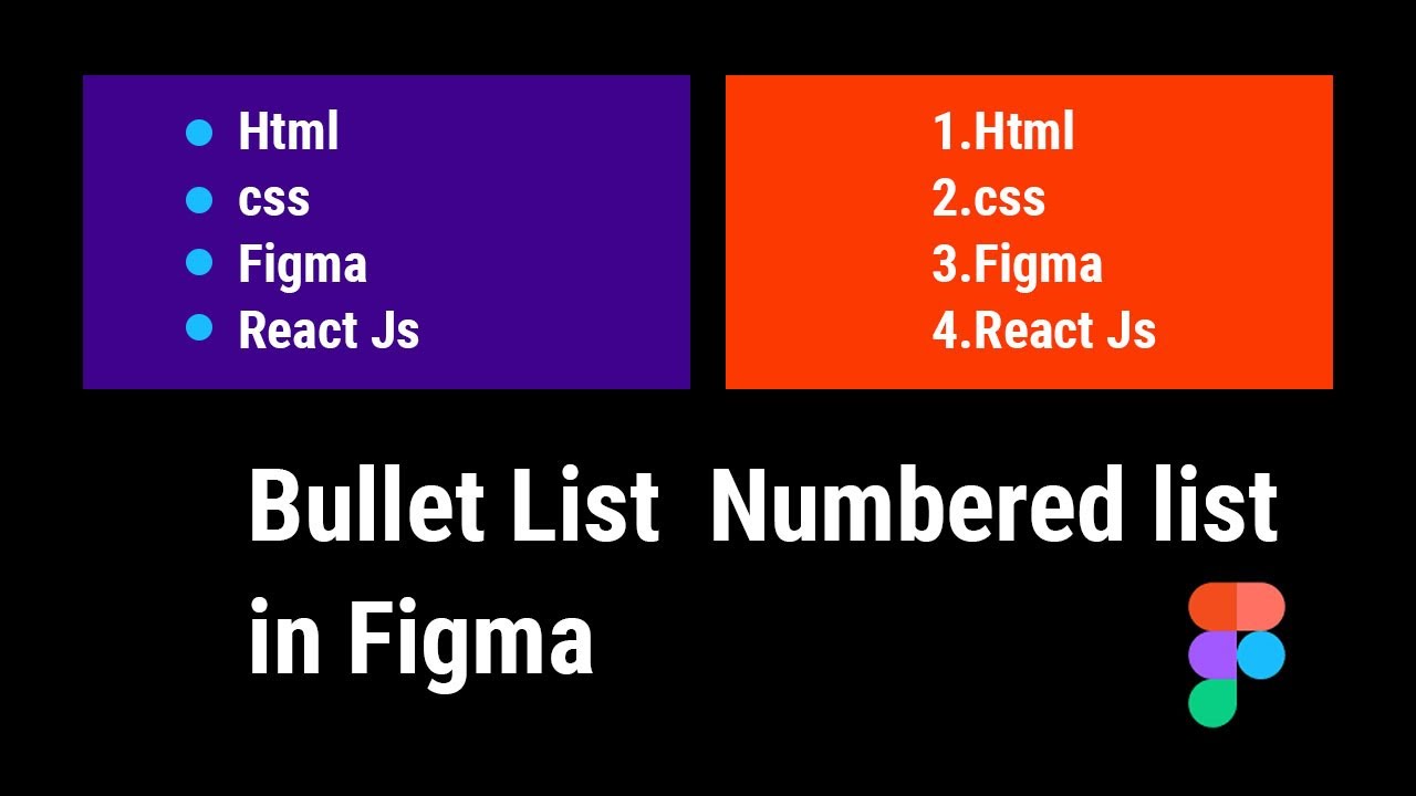 how to Create bullet and numbered list in #Figma #figmatutorial # ...