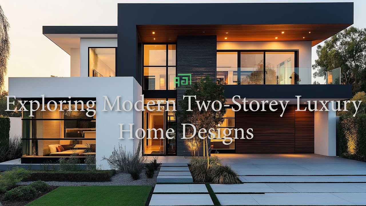 New house design 2024- Modern 2 Storey Luxury Home Designs - YouTube