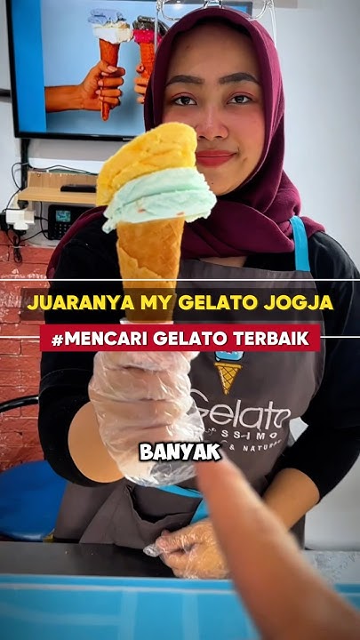 GELATO TERBAIK JOGJA ..#kulinersolo #kulinerjogja #jogja #jogjahits #yogyakarta #gelato #eskrim ...