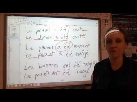 French Participe Passe (Past Participle) - YouTube