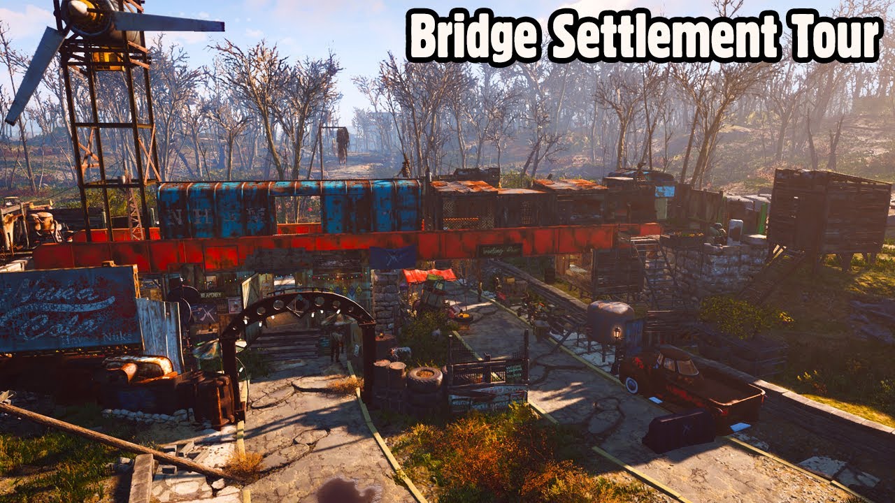 Bridge Settlement Tour - Fallout 4 (PC) - YouTube