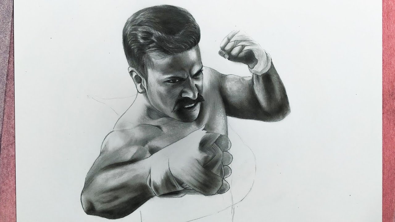 RRR drawing Ram charan NTR drawing - YouTube