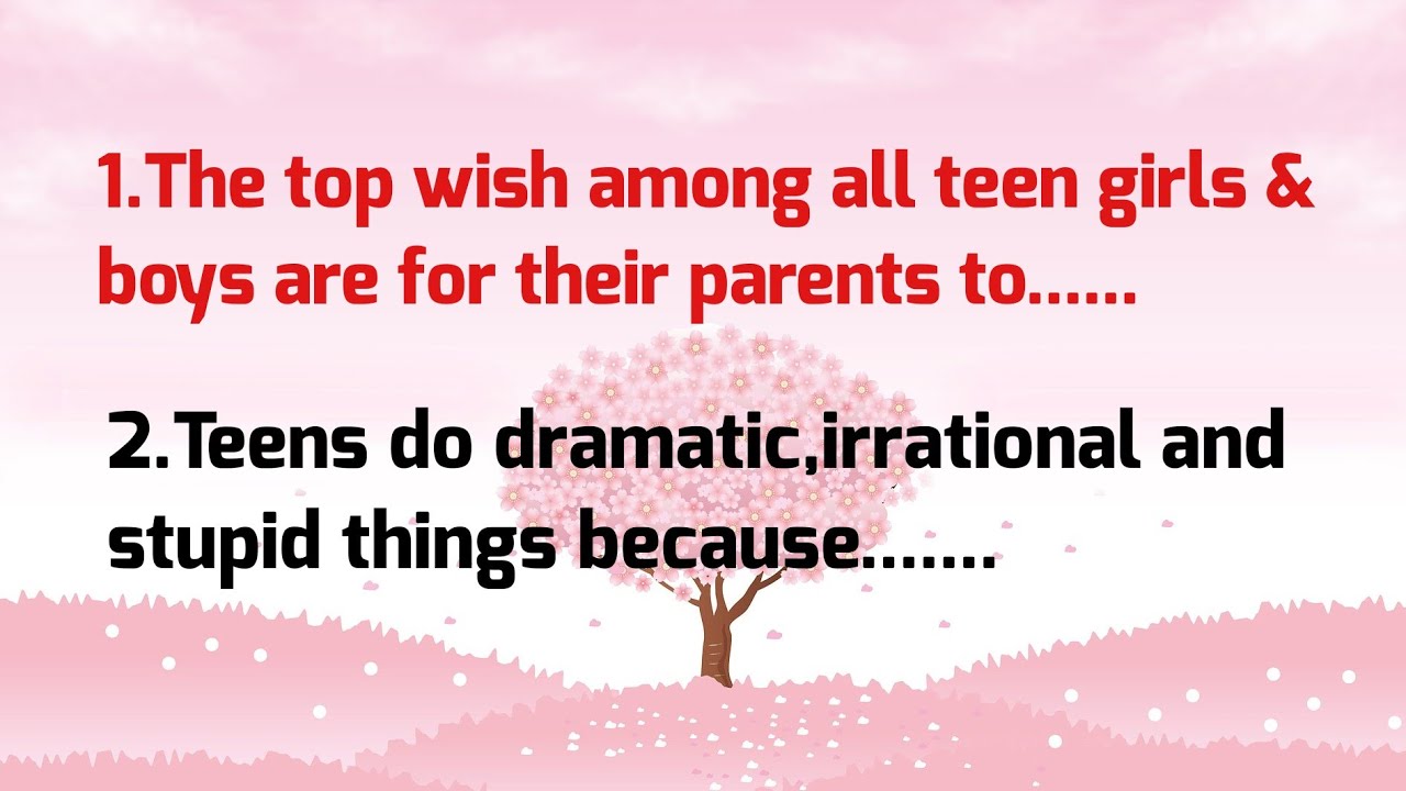 How teenagers act/teenage facts/psychology facts about teenagers. - YouTube