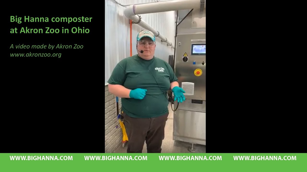 Big Hanna composter at Akron Zoo, Ohio - YouTube