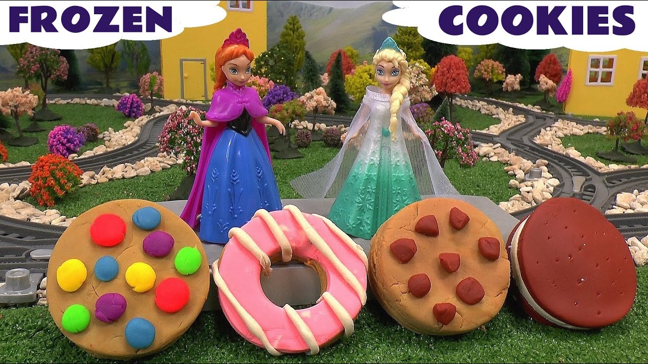 Magical Frozen Stop Motion Cookie Toys - YouTube