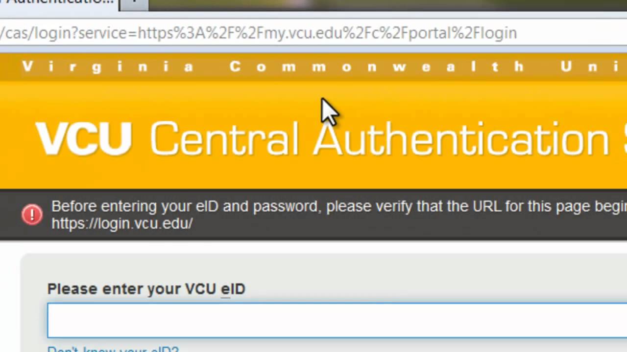 Setting your VCU eID and Password - YouTube