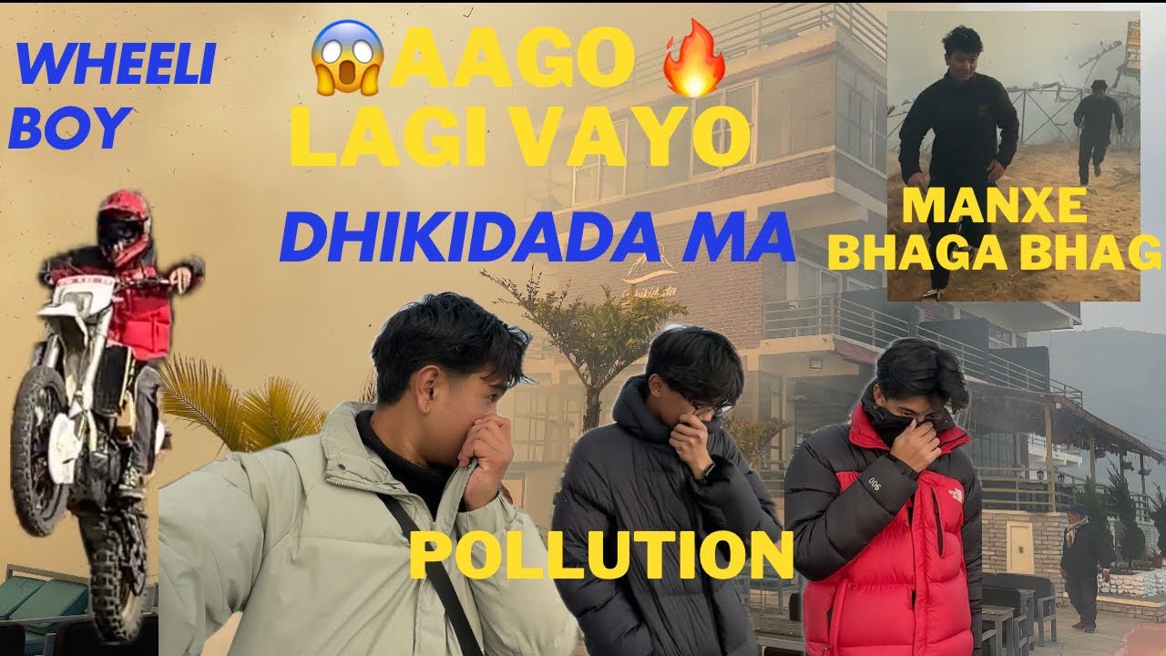 Dhikidada ma vayo aago lagi😱🔥|| bhagnu parne abasta || Sanish Moto ...