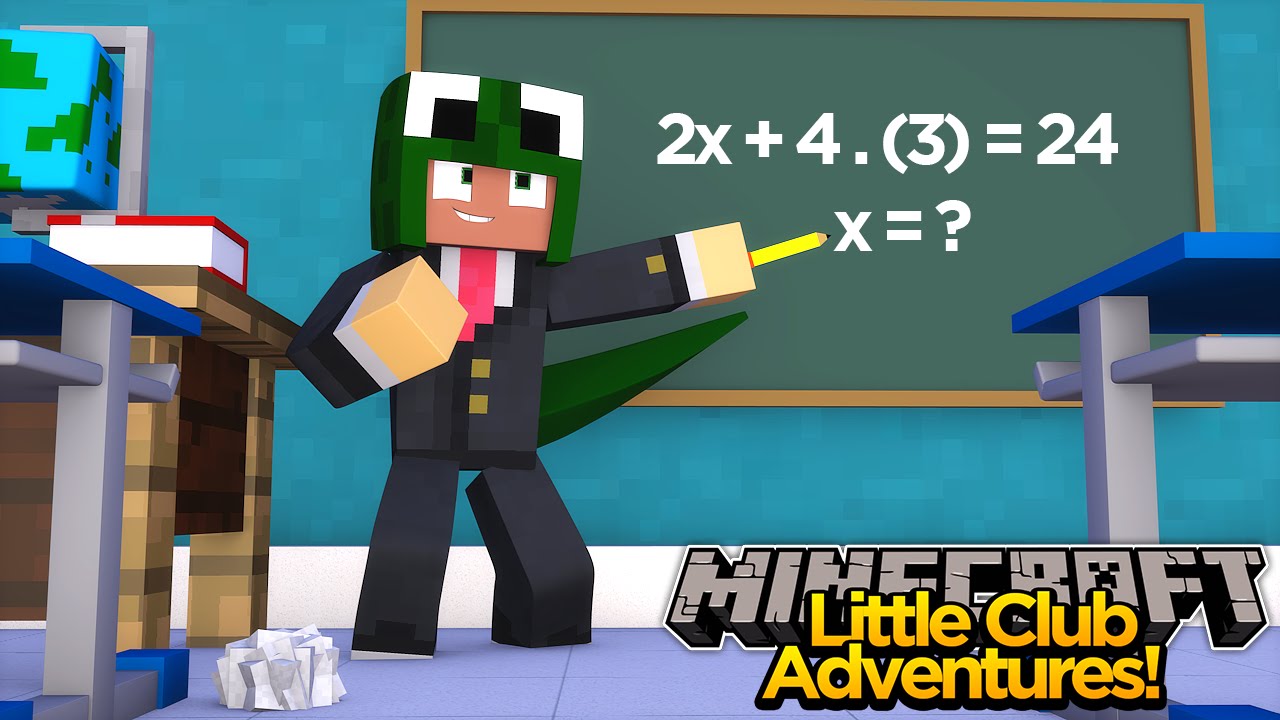 Minecraft Little club Adventures - Little Lizard BECOMES A TEACHER ...