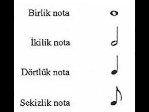 NOTALAR VE DEĞERLERİ #nota #notadeğerleri - YouTube