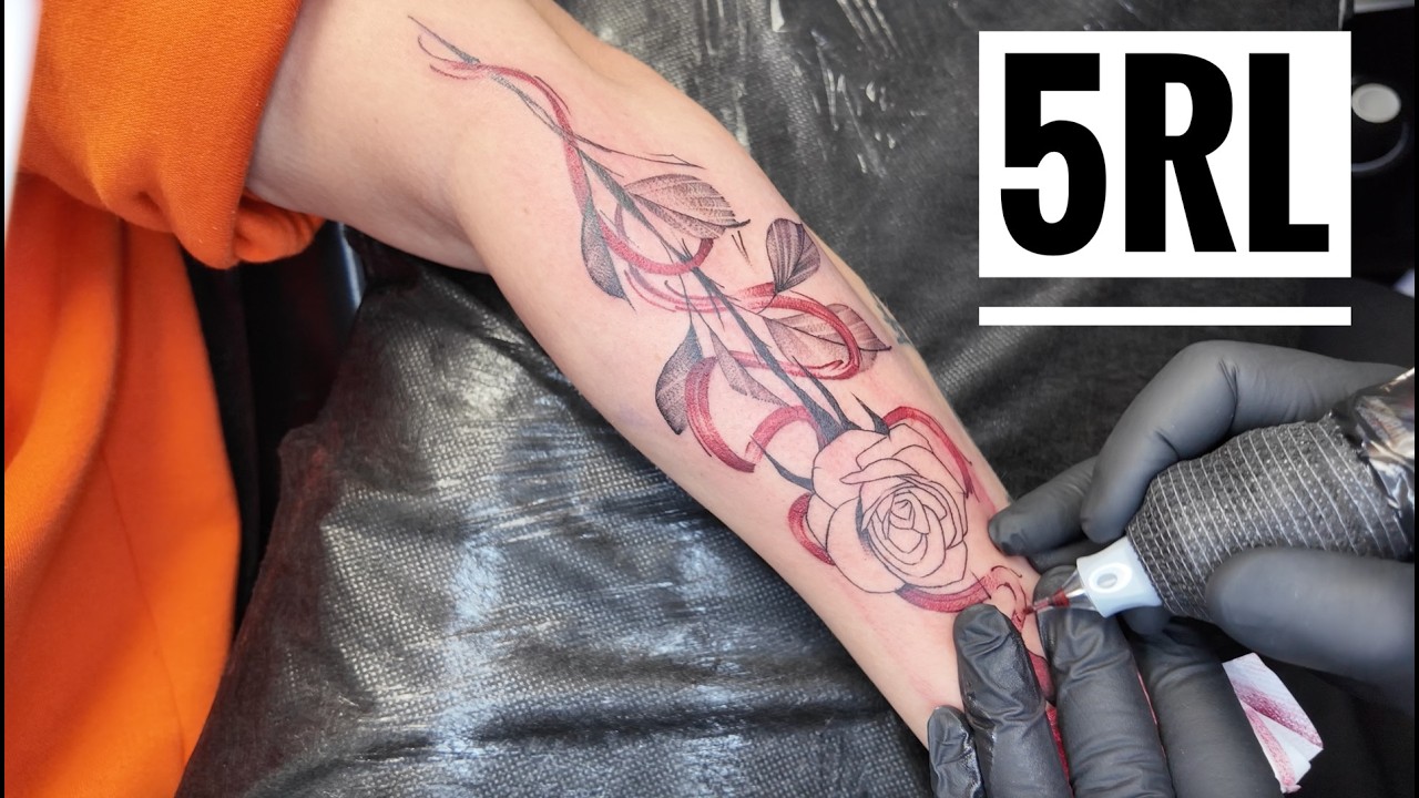 5RL Snake Rose TATTOO - YouTube