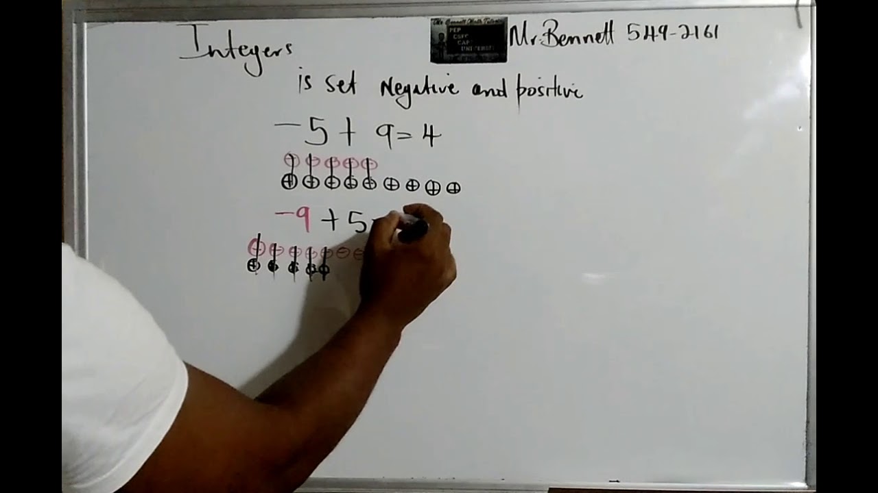 Integers Part 1 PEP CXC City and Guilds CSEC GCE GCSE GED Lenox Bennett ...