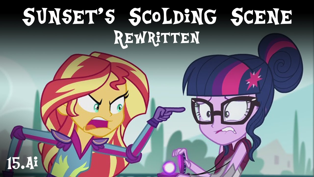 Sunset's Scolding Scene rewritten (Friendship Games) - MLP 15.ai - YouTube