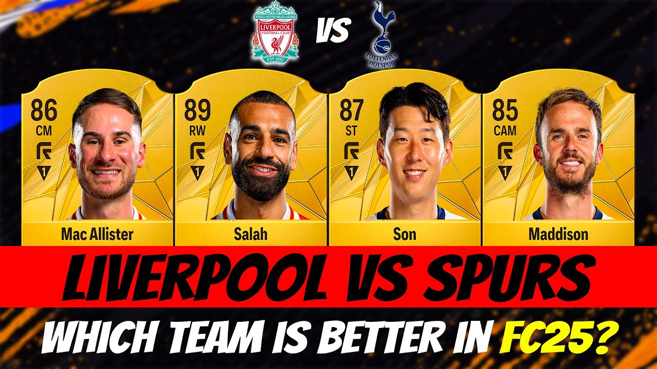 FC 25: Liverpool Vs Spurs! Which Team Is Better In FC25 (EA FC 25)! 😭😱 ...