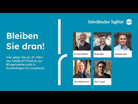 Das TAGBLATT-Podium zur Bürgermeisterwahl Kusterdingen