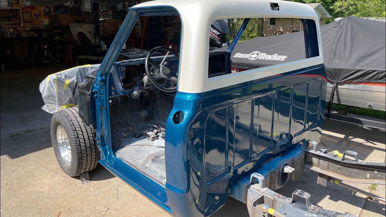 71 Chevy C20 restoration. Body panel replacement, suspension changes ...