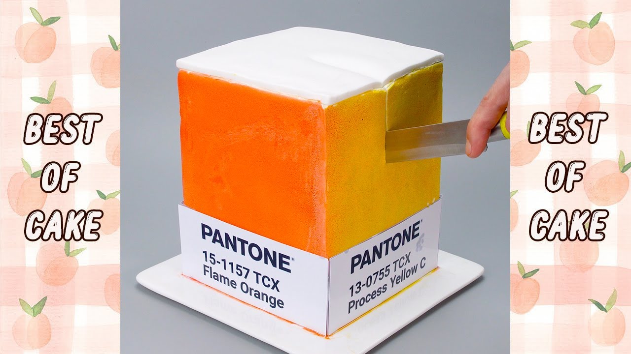 Pantone Cake Decorating Idea #shorts - YouTube