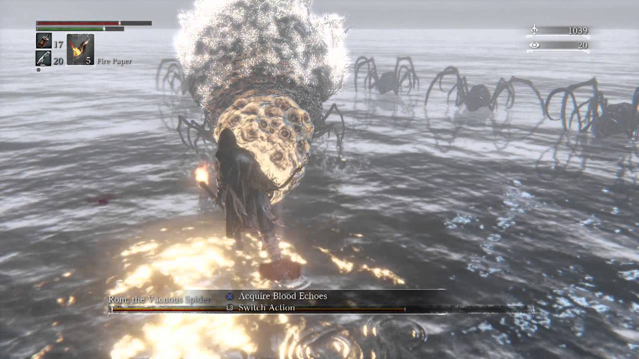 Bloodborne: Rom the vacuous spider - YouTube