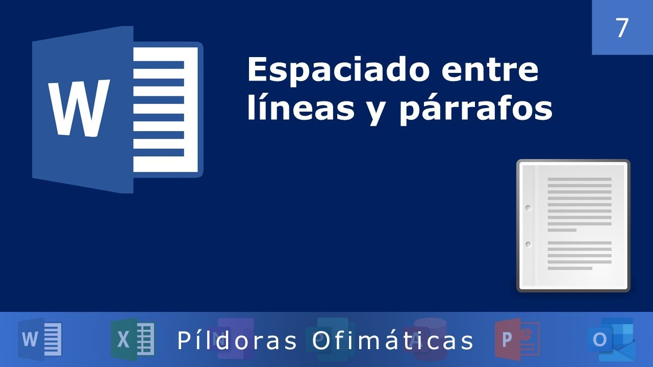 ESPACIADO entre líneas y párrafos de texto en Word - YouTube