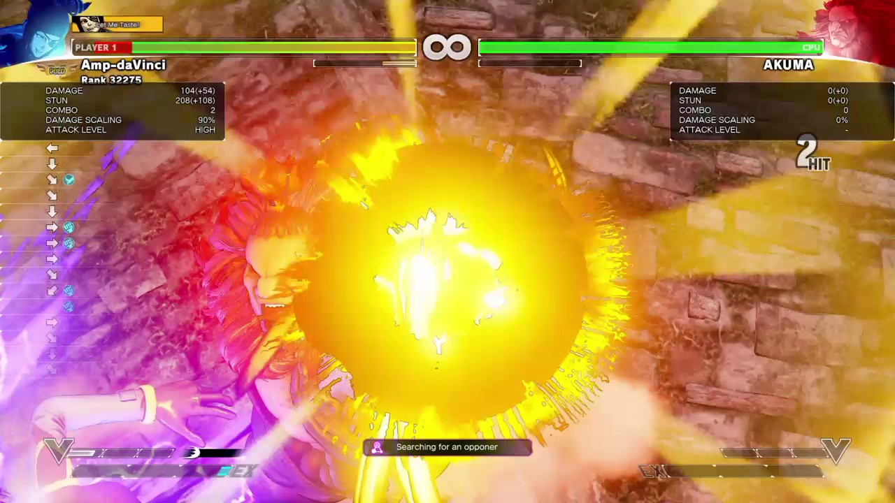Juri lp dp VS Akuma demon dive kick - YouTube
