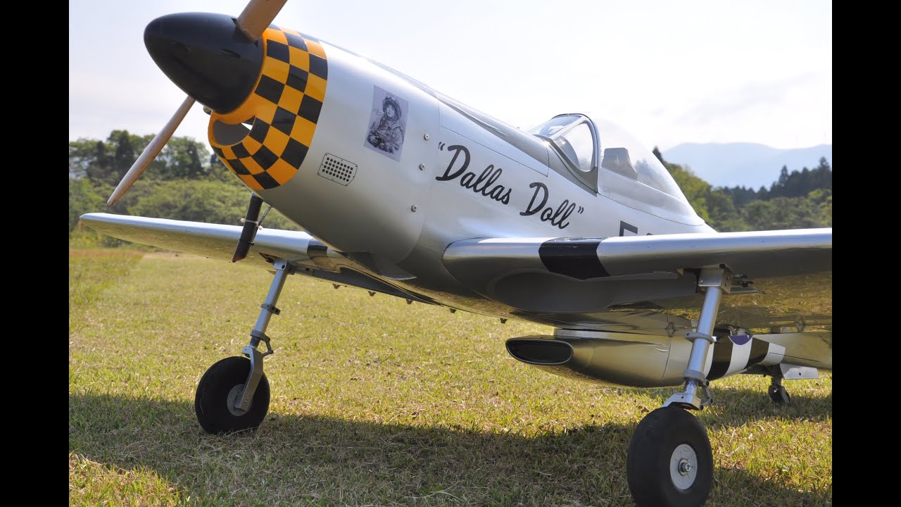 P- 51 Mustang RC Plane : Leisurely Flight Sassy - YouTube