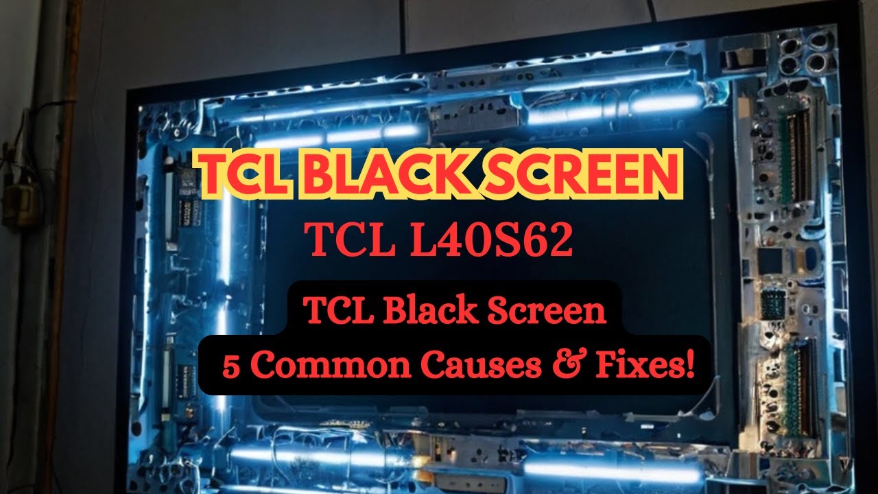 TCL Black Screen: 5 Common Causes & Fixes! #tcl #blackscreenstatus ...